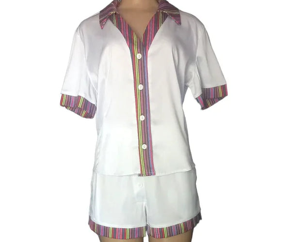 Mukololo Sleepwear set - White – African Pride Collection