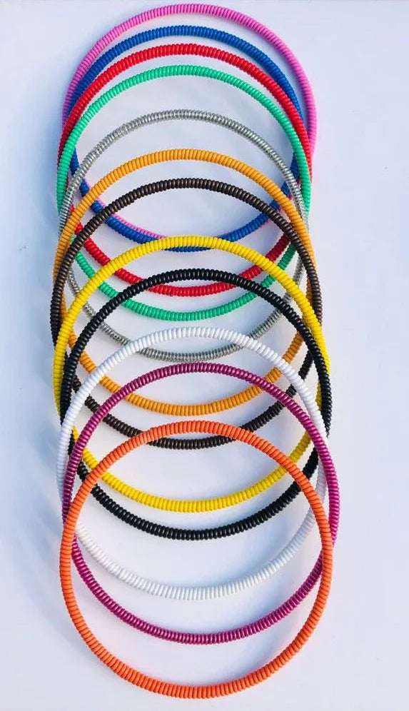 Venda Bangles – Multicolour Plastic-Wrapped Bracelets – African Pride ...