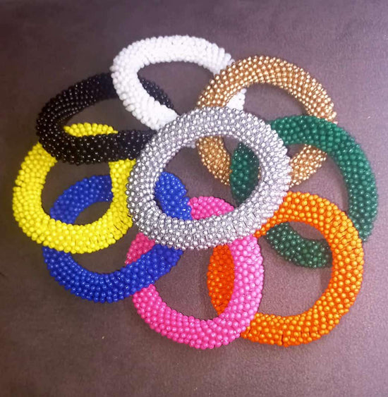 Venda Traditional Bangle - Handcrafted Plastic Beaded Tshikiripoto | U ...