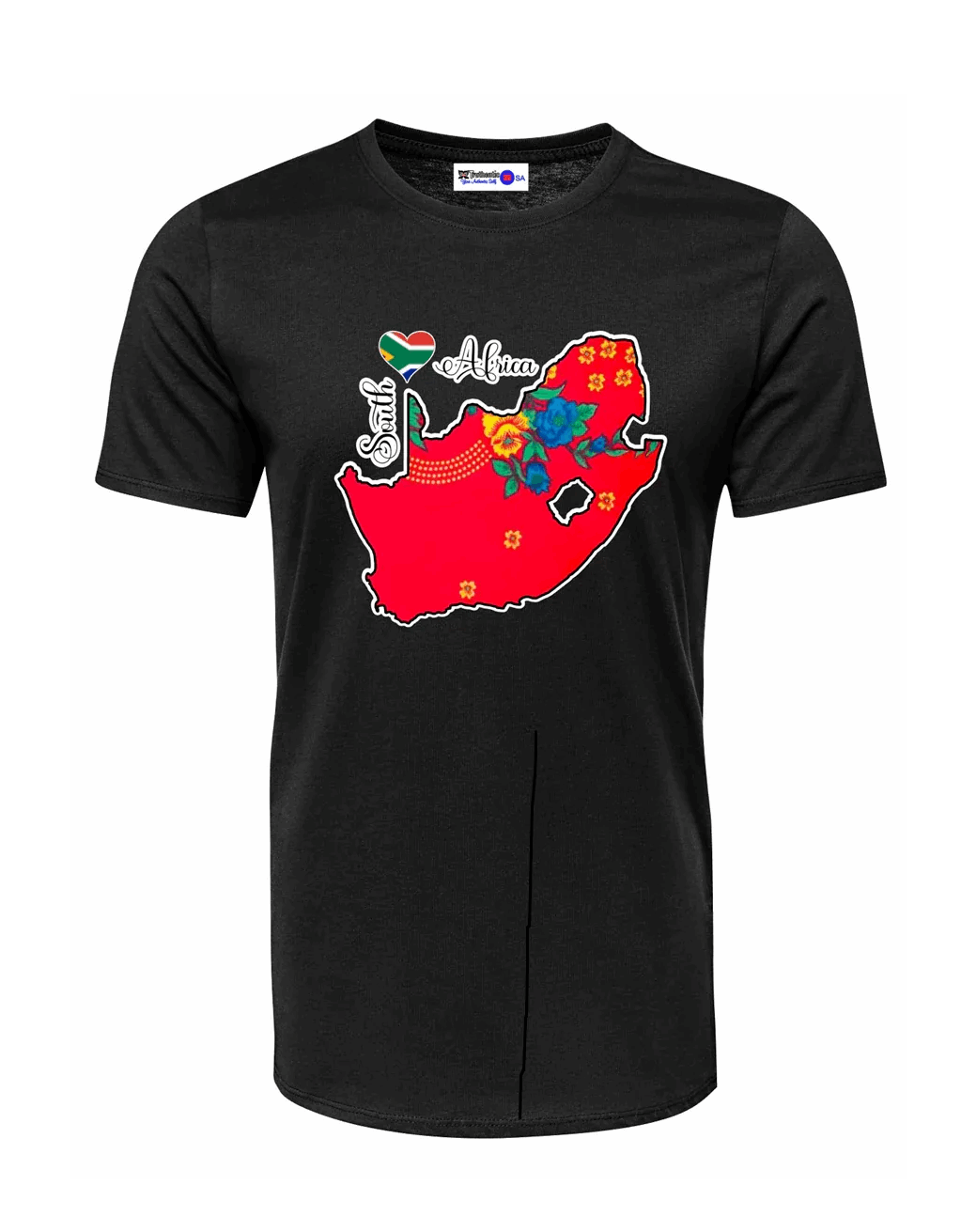 South Africa Map T-Shirts - Unisex - Tsonga Fabric-Inspired – African ...